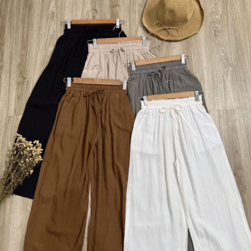 Kulot PANTS Modern Casual rayon kringkel Material For Women | Shopee ...