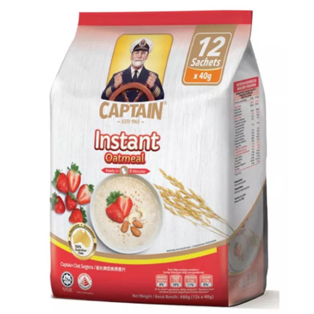 Captain Instant Oat Meal (12 x 40g) | Shopee Malaysia