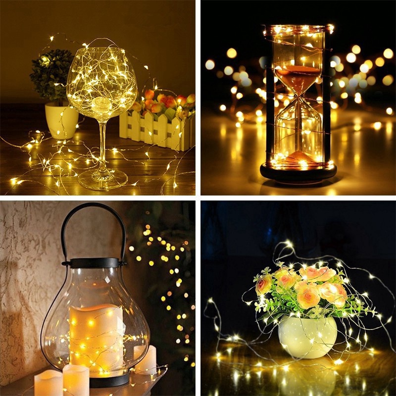 1M/2M Fairy Light 3Modes LED Light String Light Lampu Raya Christmas ...