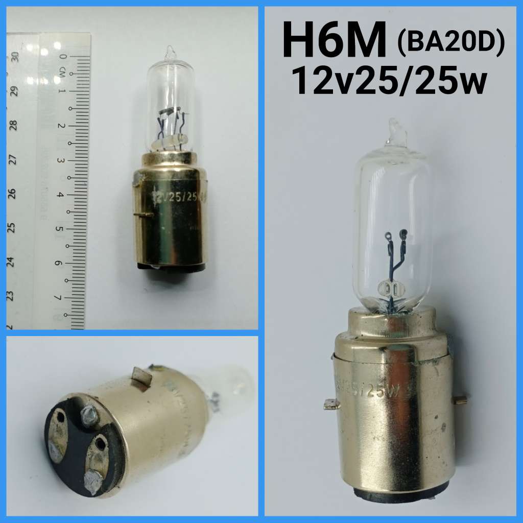 AUTO BULB H6M ( BA20D ) 12V 35/35W FOR MOTORCYCLE HEAD LAMP BULB (1pc ...