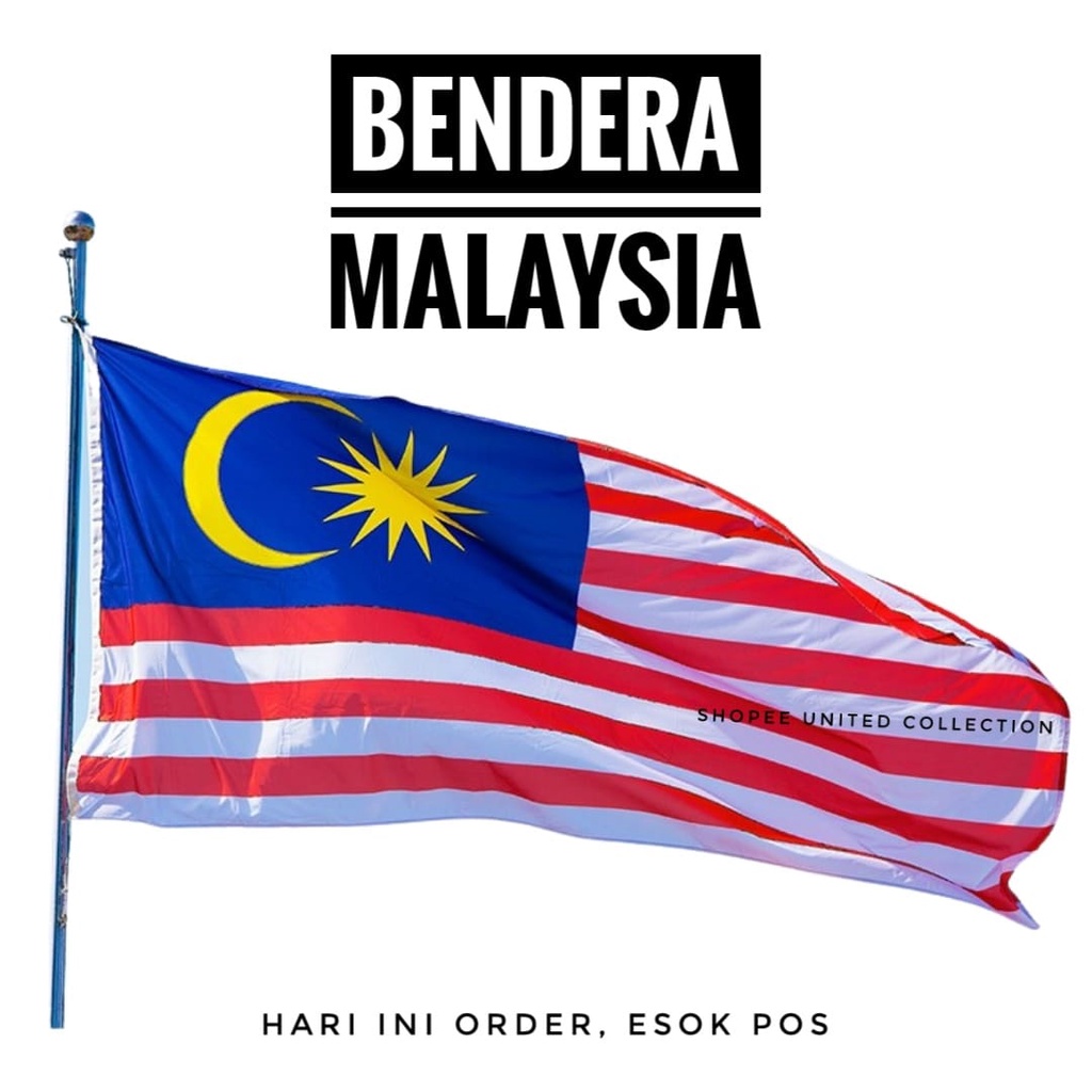 BENDERA MALAYSIA Flag Bendera Malaysia Besar 90cm x 180cm High Quality Tahan Lama | Shopee Malaysia