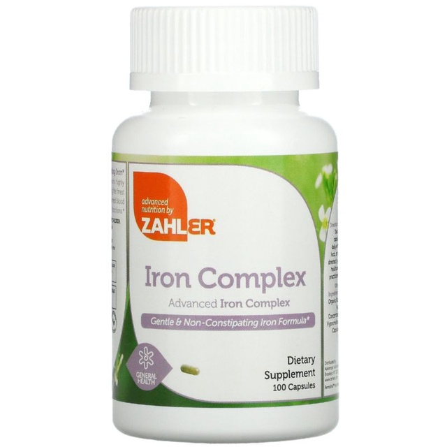 Zahler, Iron Complex, Advanced Iron Complex, Gentle & Non-Constipating ...