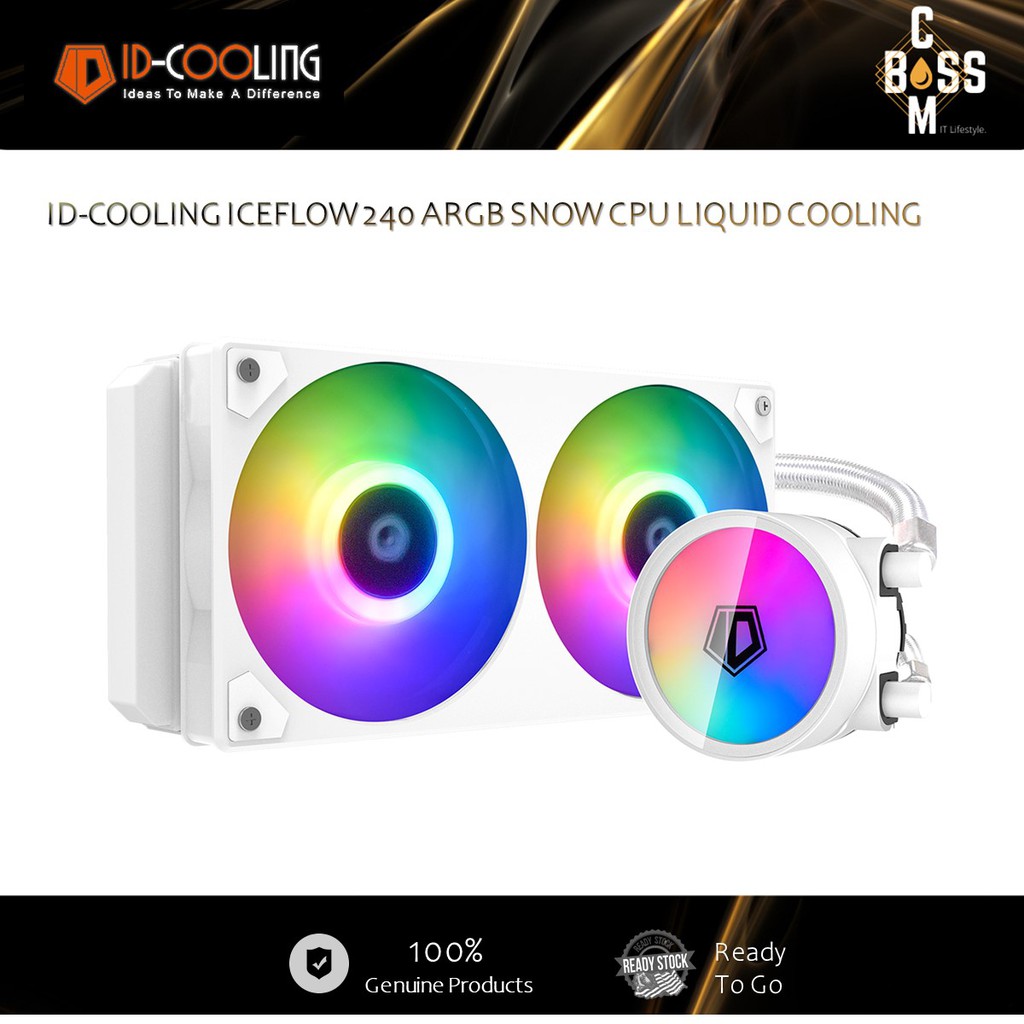 *ORIGINAL* ID-COOLING ICEFLOW 240 ARGB SNOW CPU LIQUID COOLING (IDC ...