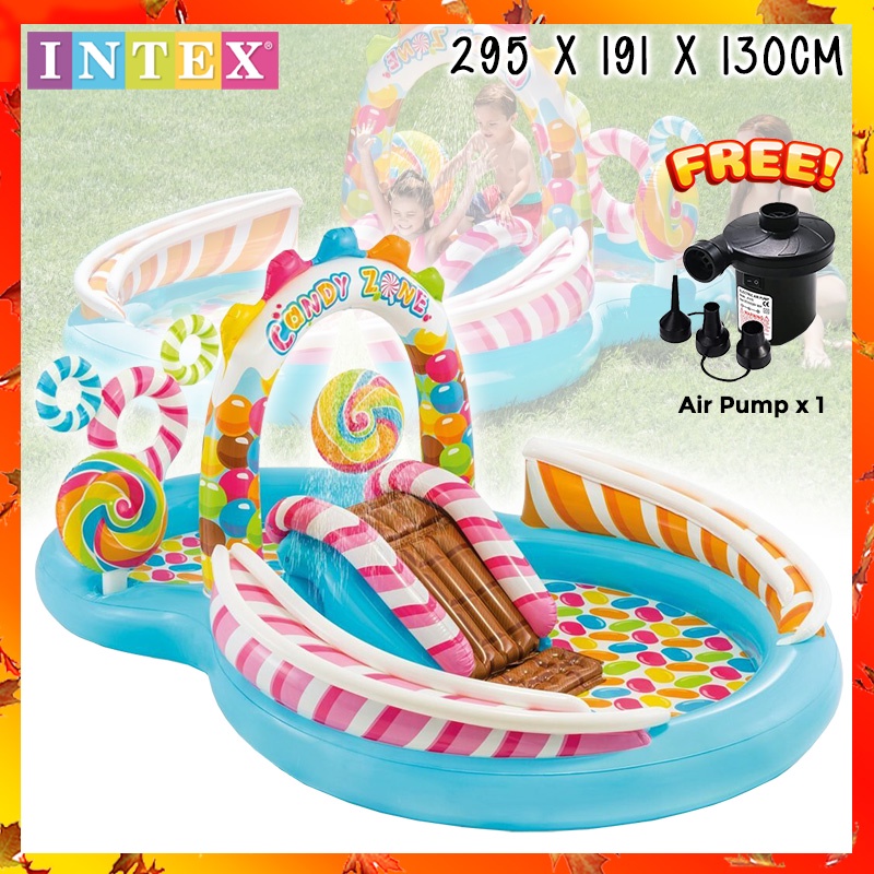 INTEX 57149 Candy Zone Play Center Children Toy Play Ground Inflatable ...