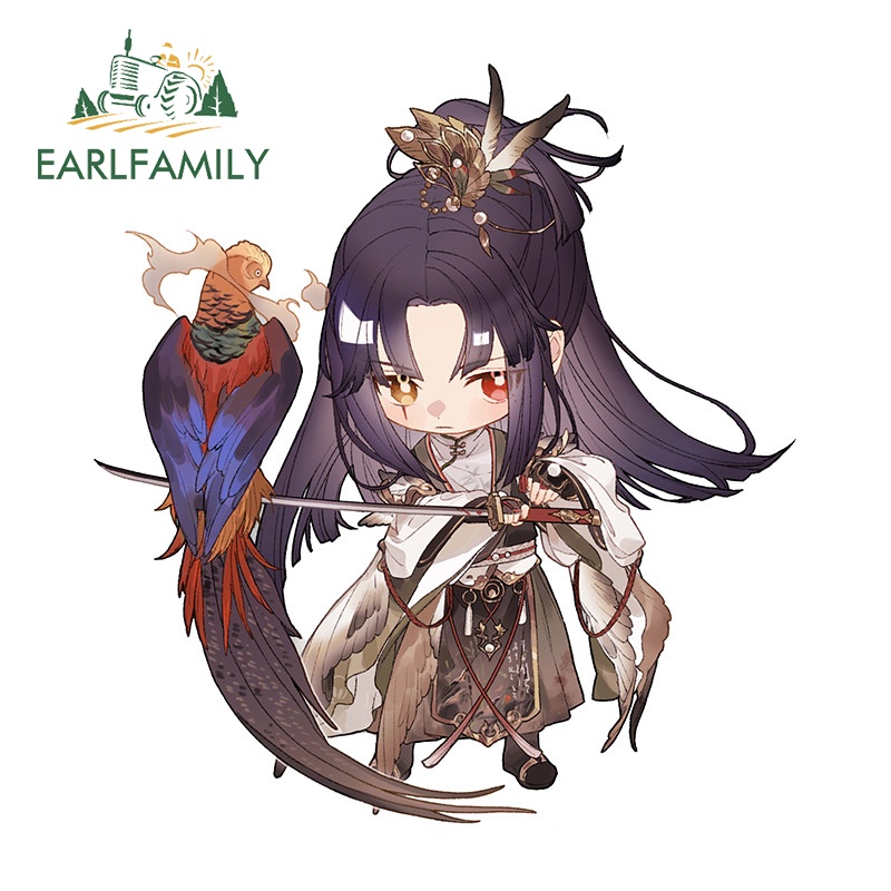 EARLFAMILY 13cm x 12cm Onmyoji Game Onikiri Chibi Car Stickers ...