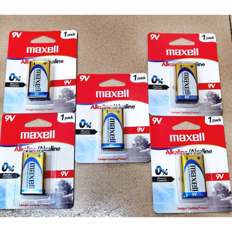 Maxell ALKALINE 9V BATTERY (1PCS)CARD (Original) | Shopee Malaysia