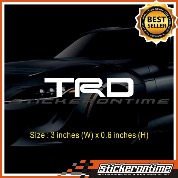 TRD car sticker vios yaris vitz avanza rav4 ae86 corolla altis toyota ...