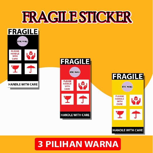 🔥 [READY STOCK] (16CM X 8CM) STICKER FRAGILE CUSTOM MENEGAK🔥 [BUY 10 + 1 ] STICKER FRAGILE ...