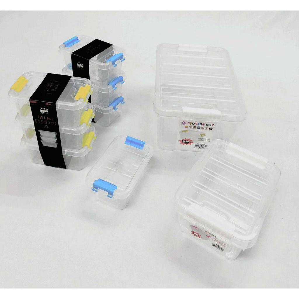 HOTSELL💥 TRANSPARENT STORAGE BOX CONTAINER BEKAS SIMPAN BARANG KOTAK ...