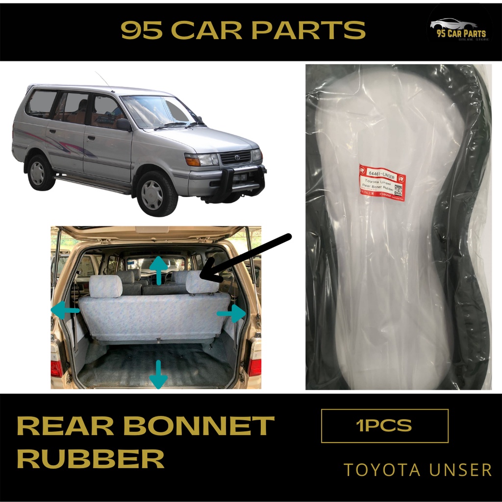 Rear Bonnet Rubber Toyota Unser (ICHIKAWA) Getah Bonet Belakang ...