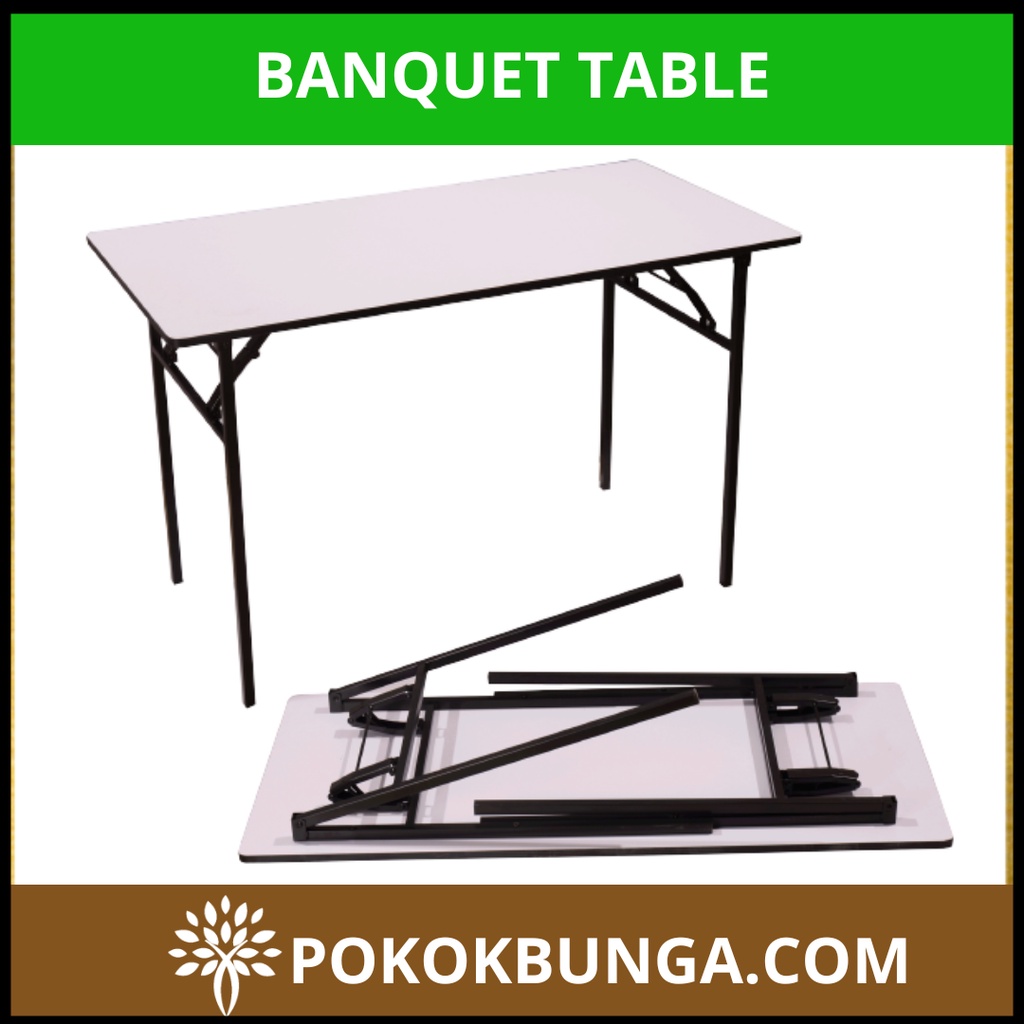 120cm x 60cm x 76cm Banquet Table Foldable Table Meja Jamuan Meja Boleh ...