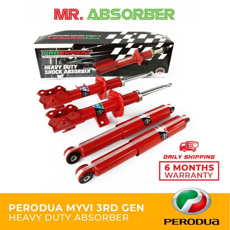 (MYVI 1ST/2ND GEN / 3RD GEN) - ABSORBER HEAVY DUTY PROEXPERT | Shopee ...