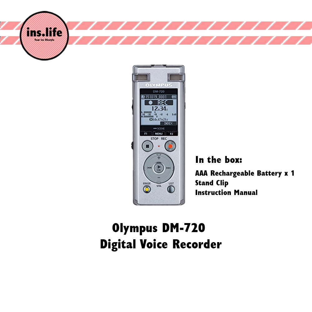 (Original) Olympus DM-720 Digital Voice Recorder | Shopee Malaysia