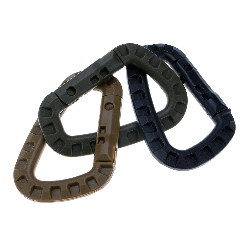 Outdoor Carabiner D Shape Key Ring Clip Buckle Snap Hook | Shopee Malaysia