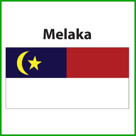 Melaka Flag 3x6ft, Bendera Melaka 3x6ft, Polyester | Shopee Malaysia