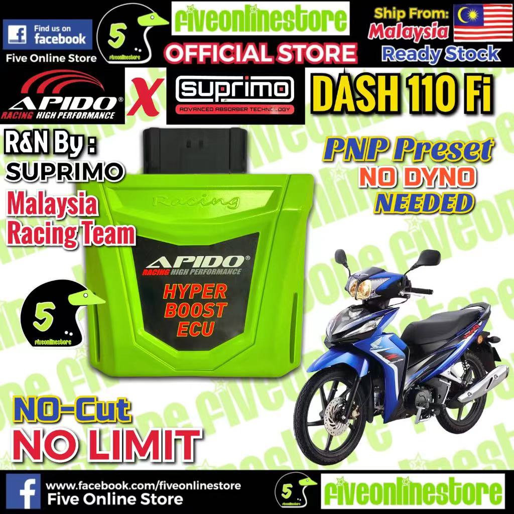 Dash110 Fi Apido X Suprimo Racing Hyper Boost ECU PNP No Dyno No Cut ...