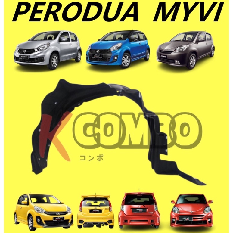 PERODUA MYVI / MYVI SE / MYVI LAGI BEST / ICON FENDER LINER / DAUN ...