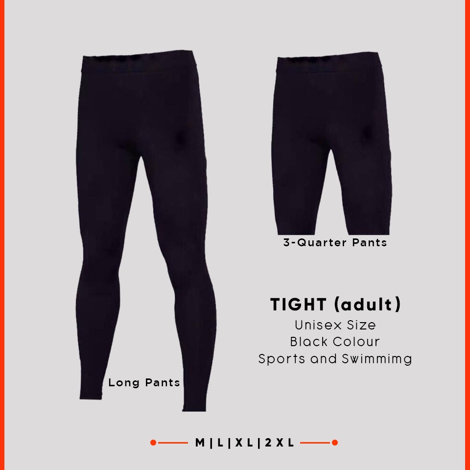 Mens Tight Seluar Tight Sports Tight Long Tight Three Quarter Tight ...