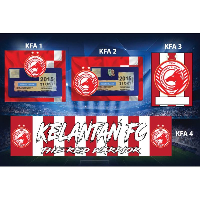 KELANTAN FC roadtax sticker | Shopee Malaysia