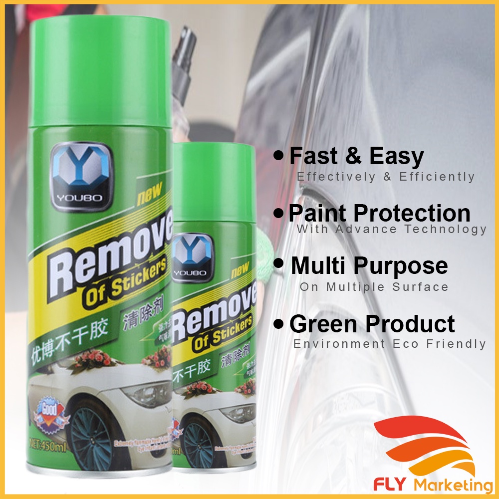 Youbo Sticker Remover Spray Remove Sticker Double Tape Road tax Spray ...