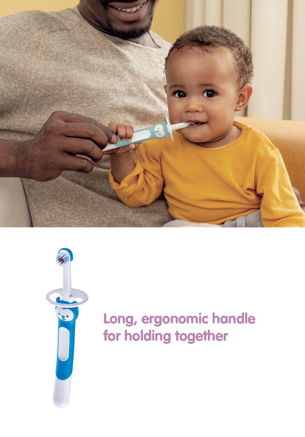 MAM Training Toothbrush for Babies, With Safety Shields, Ideal for ...