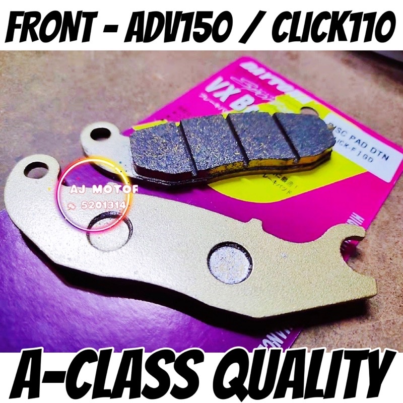 HONDA ADV150 ADV160 BRAKE PAD DAYTONA VX FRONT REAR HONDA ADV 150 160 ...