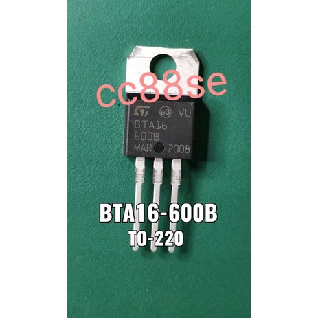 BTA16-600B BTA16 600B BTA16 600 TO-220 TRIAC ST | Shopee Malaysia