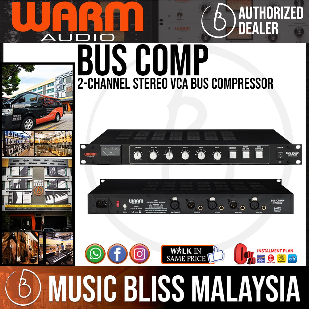 Warm Audio Bus-Comp 2-channel Stereo VCA Bus Compressor (BusComp / Bus ...