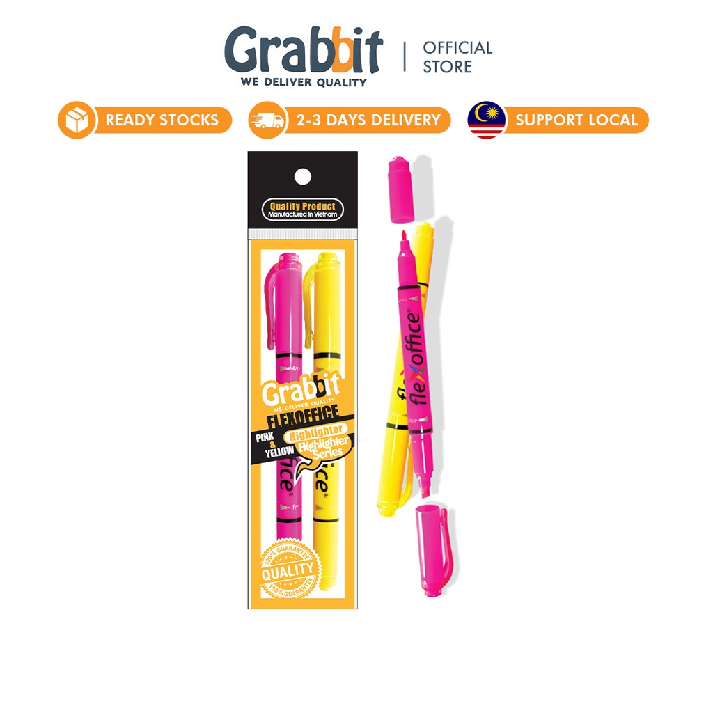 Grabbit 2-In-1 Flex Office Highlighter | Shopee Malaysia