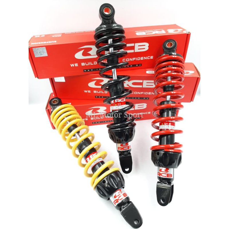 Racing Boy RCB RB Monoshock CLICK 125i A2 SERIES (330mm) Black / Red / Yellow 100% Original ...