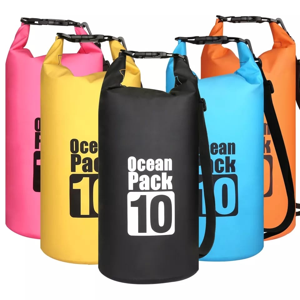 Ocean Pack 10L Dry Bag - 10 Liter Ocean Pack Drybag Waterproof Bag (2 straps- Backpack) | Shopee ...