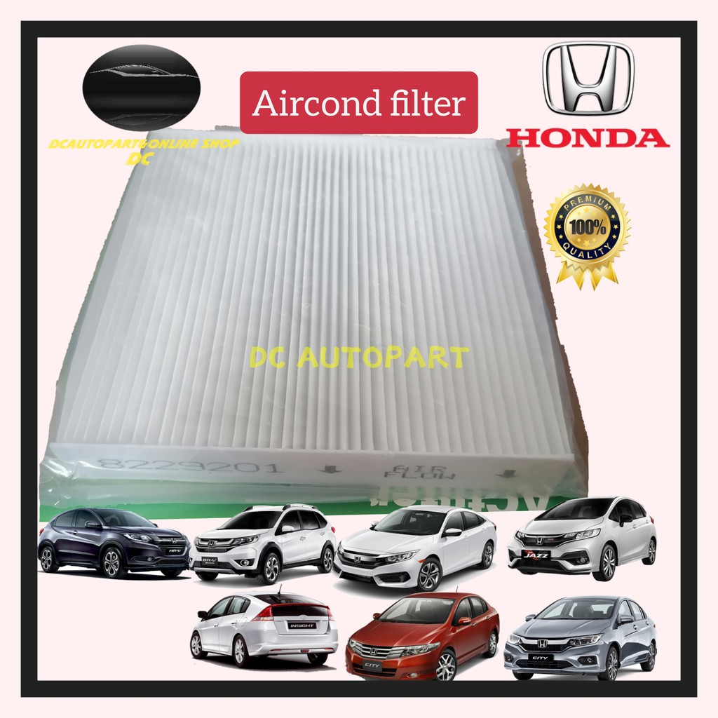 HONDA CITY TMO T9A JAZZ GE GK T5A HRV BRV INSIGHT CABIN AIR COND FILTER ...