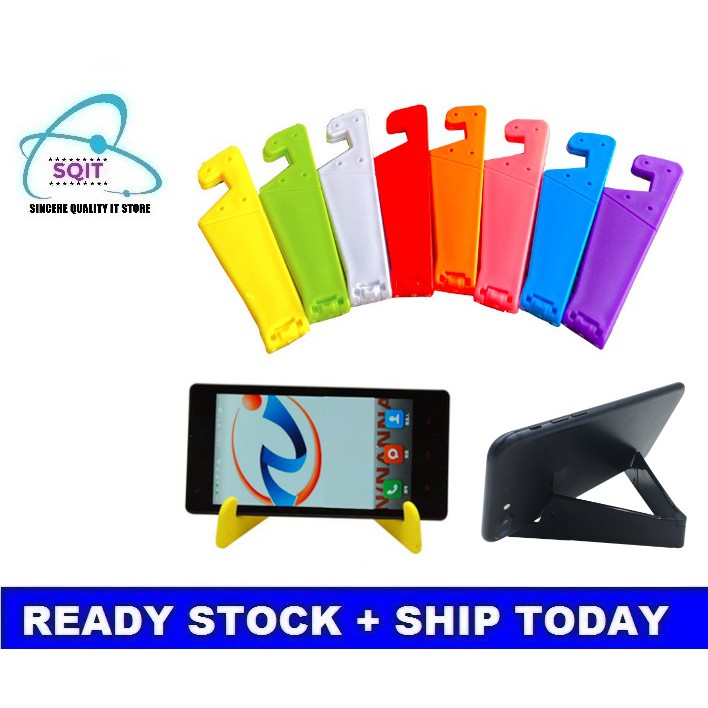 Tablet stand handphone stand v shape design holder colorful | Shopee ...