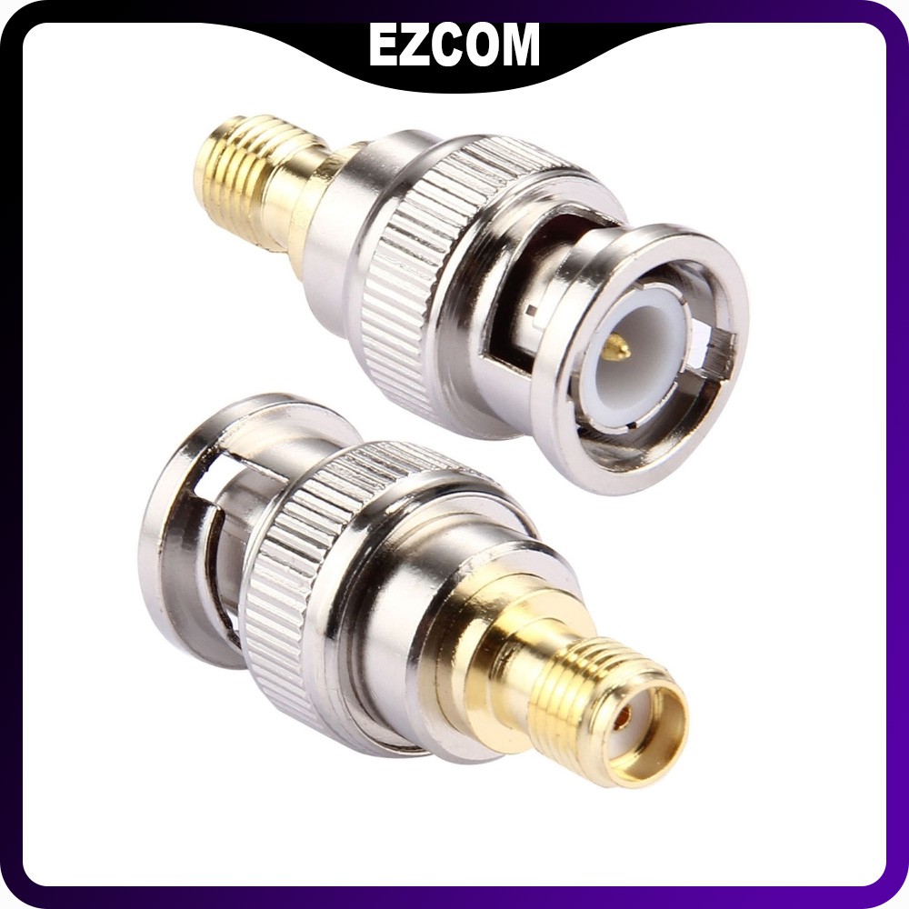 EZCOM SMA Female BNC Male Connector Adapter Convert Converter Walkie ...