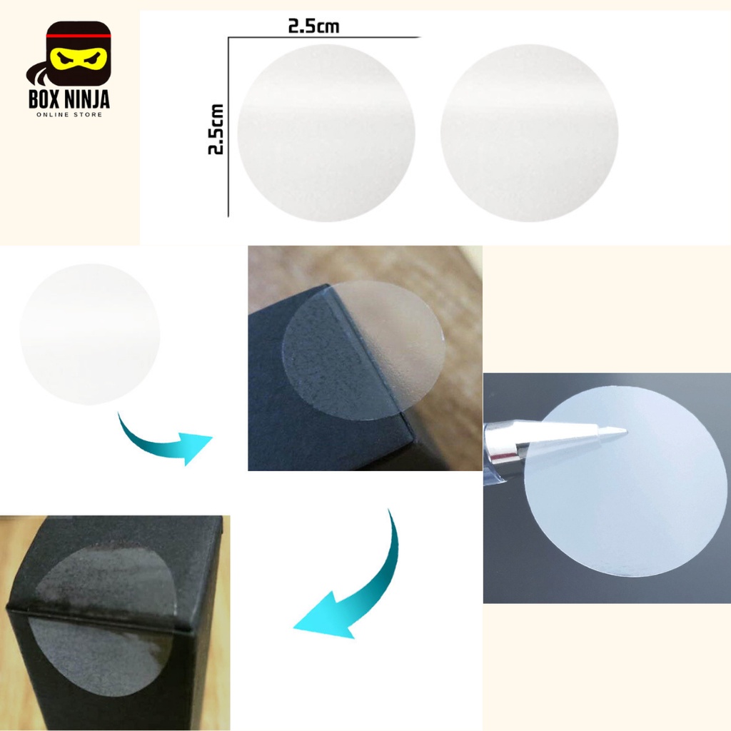 Sticker Bulat | Transparent Round Sticker Tape | Seal Label for ...