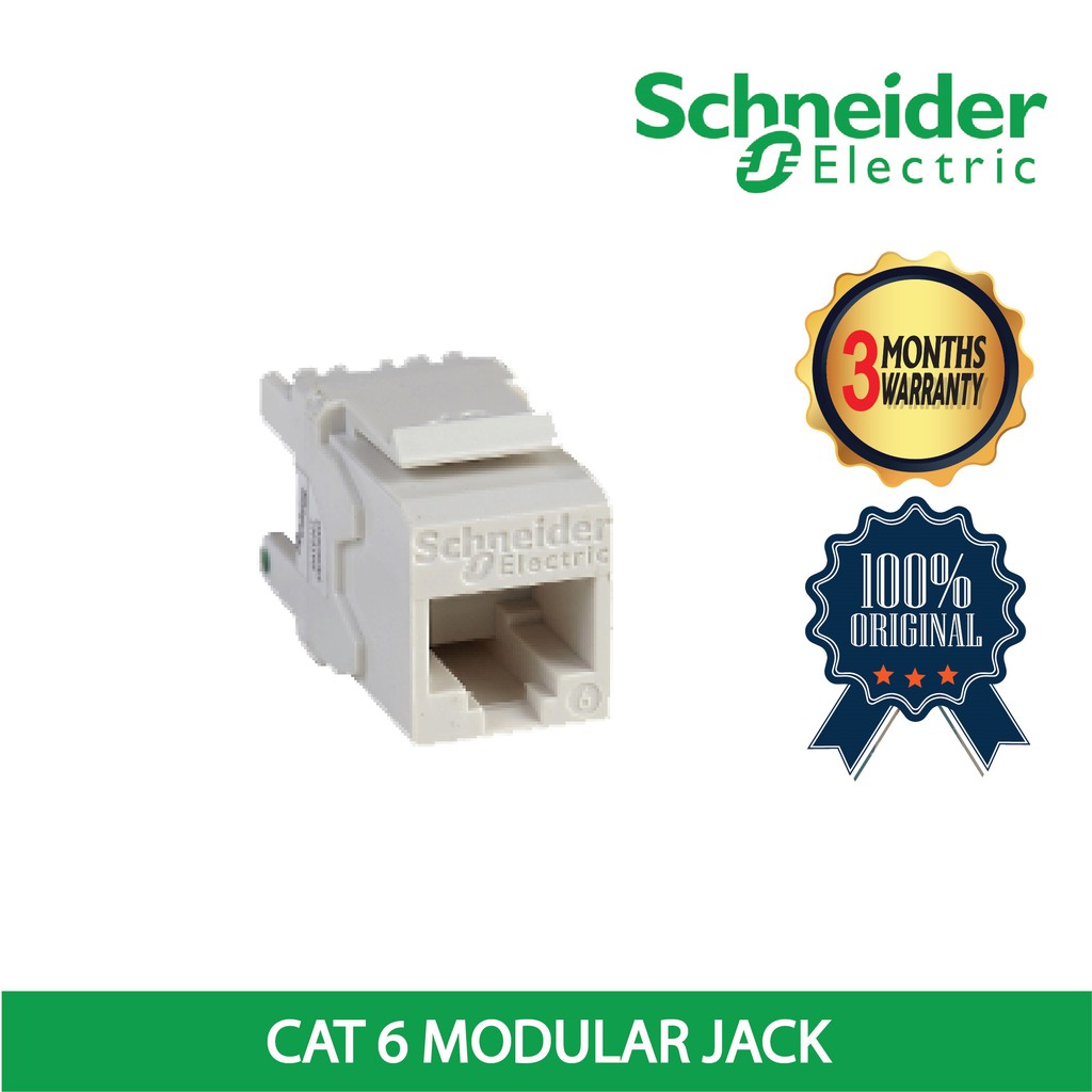 Schneider Actassi Cat6 Modular Jack (VDIB17366UWE) | Shopee Malaysia