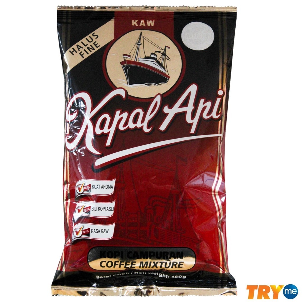 Kopi Kapal Api Coffee Mixture Halus 180g | Shopee Malaysia