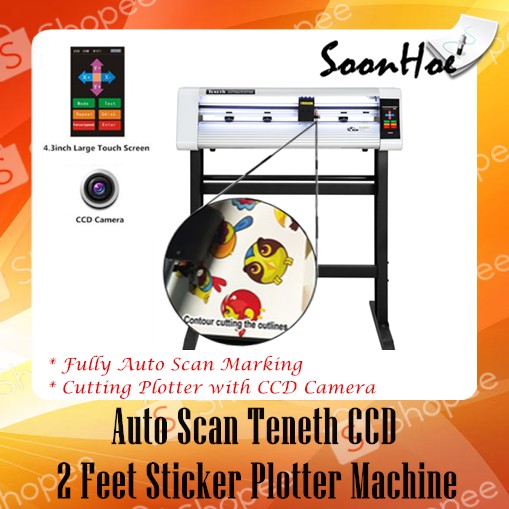 Hybrid Auto Scan 2 Feet Sticker Plotter Machine CCD ( 1 years warranty ...