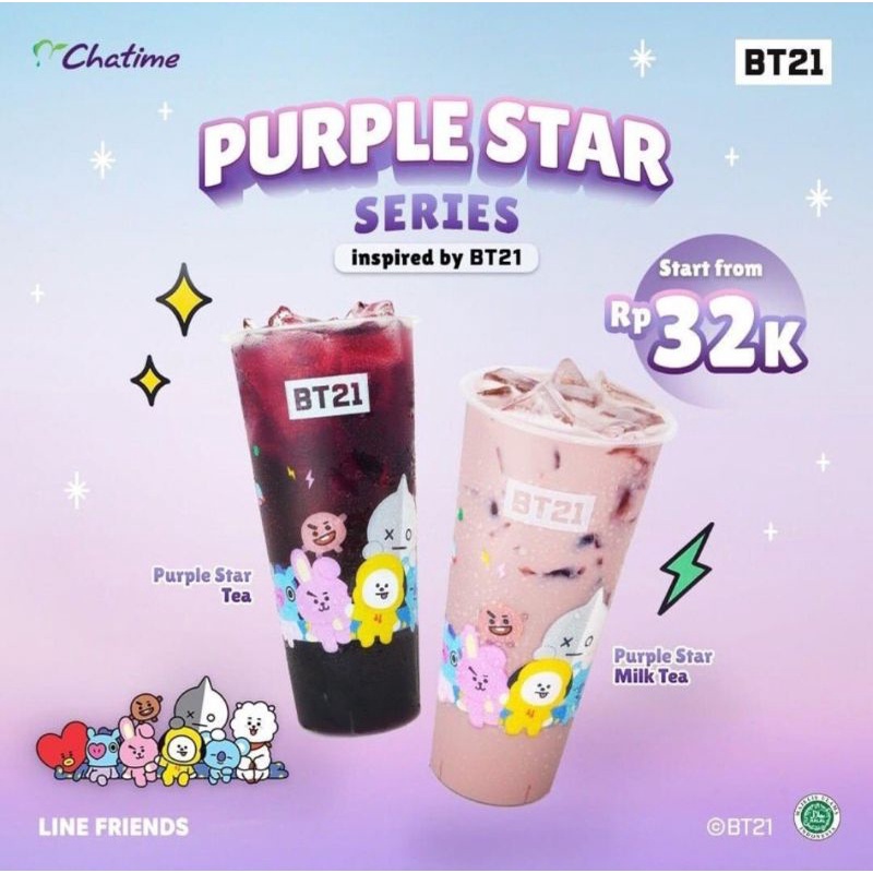 Reusable CUP BT21 X CHATIME | Shopee Malaysia