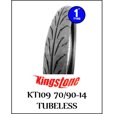 [YEAR 2024] TAYAR KINGSTONE MOTORCYCLE TYRE KT109 70/90-14 TUBELESS ...