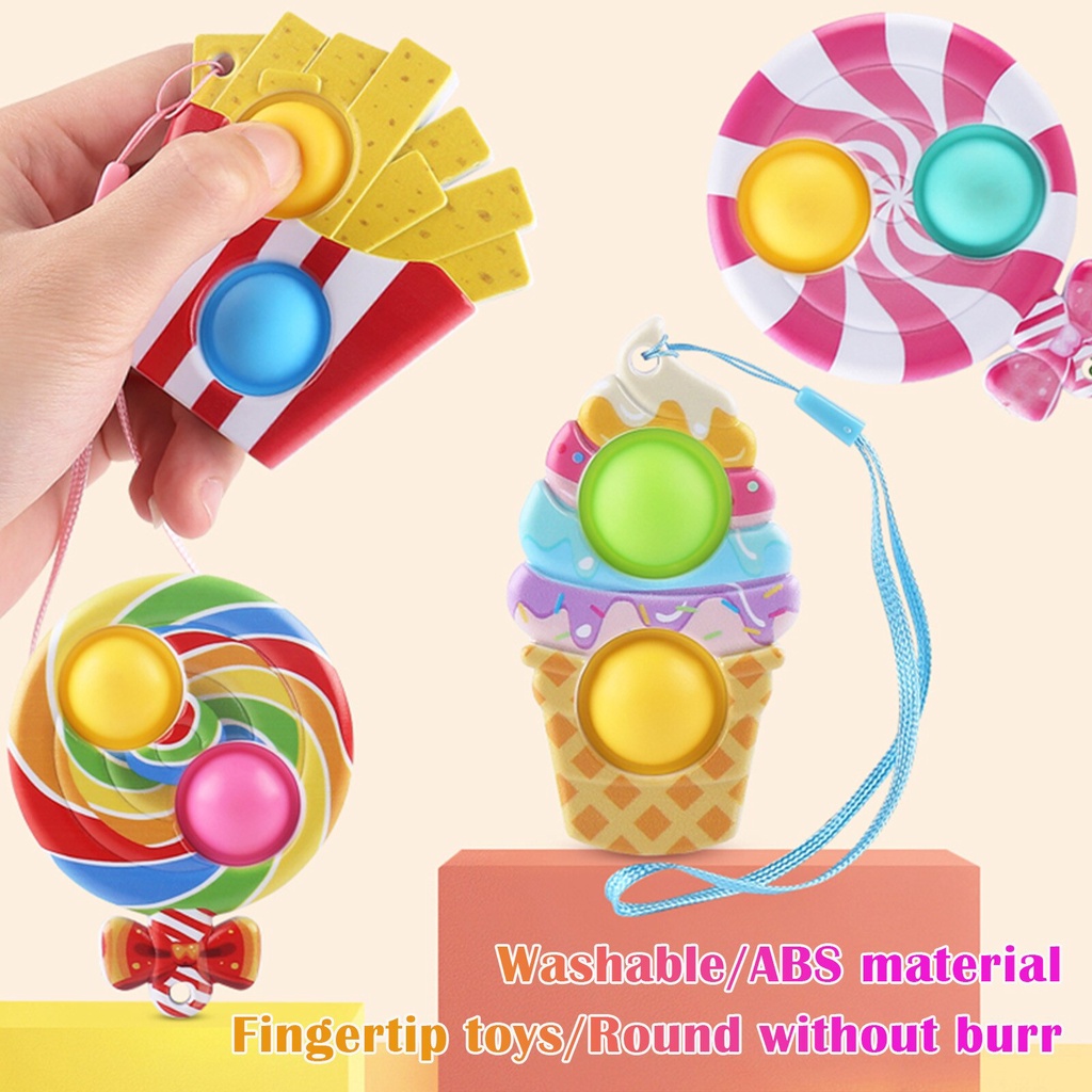 Kawaii simple dimple fidget toys for children antistress ice cream ...