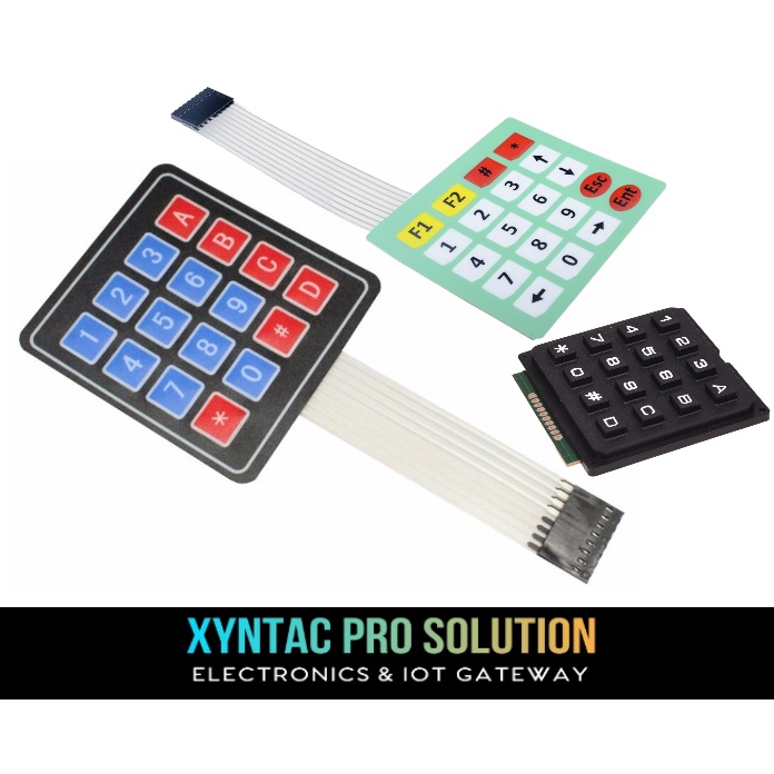 Keypad Membrane 4x4 4x5 1x4/ Matrix Button switch for Arduino keyboard | Shopee Malaysia