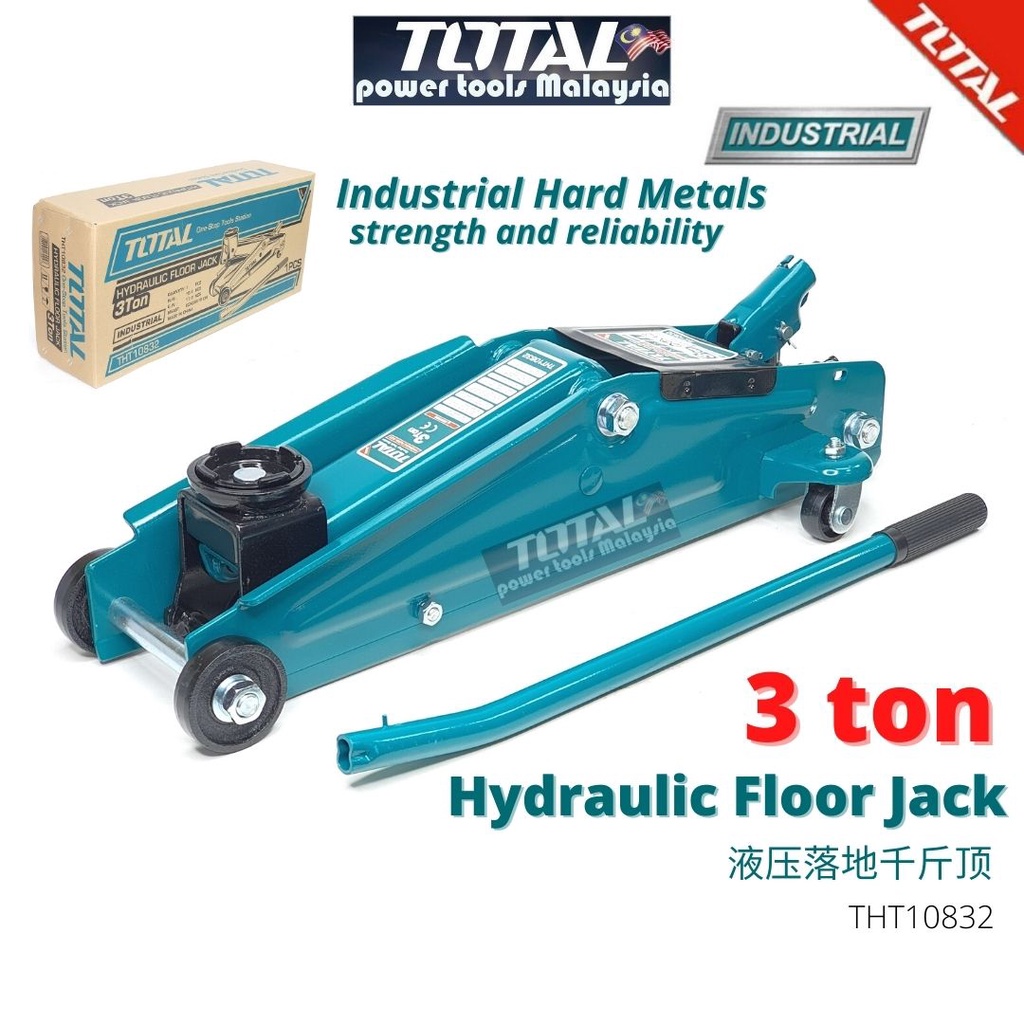 TOTAL 3 ton Hydraulic Floor Jack 液压落地千斤顶 - THT10832 | Shopee Malaysia