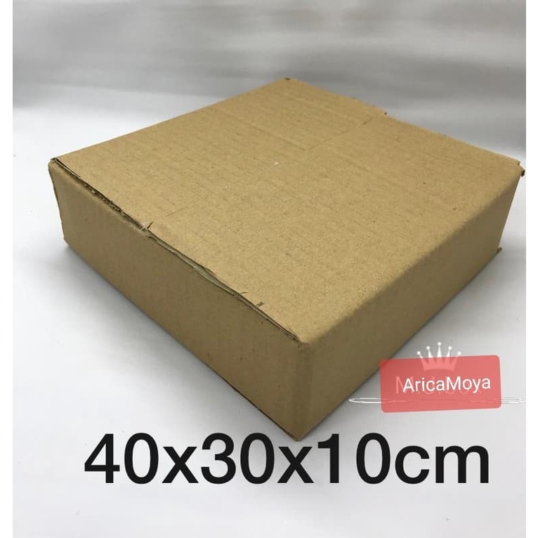 Uk cardboard/carton/box. 40x30x10 cm plain single wall sheet | Shopee ...