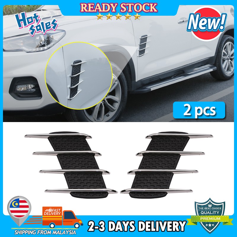 【Ready stock】2pcs 3D Car Vehicle Fake Side Air Vents Outlet Decorative ...