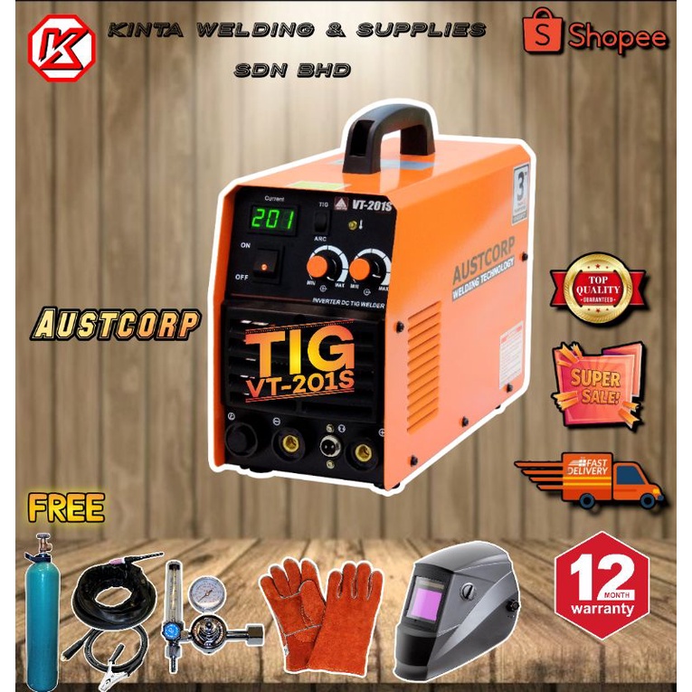 🔥Ready Stock 🔥Austcorp Vt-201s Tig Welding Machine / Mesin Welding ...