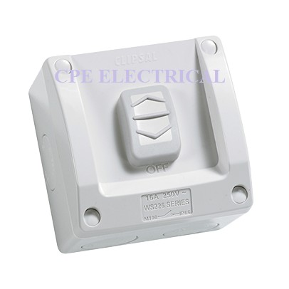 Schneider CLIPSAL KAVACHA WS226 16A 1 Gang Weatherproof Surface ...