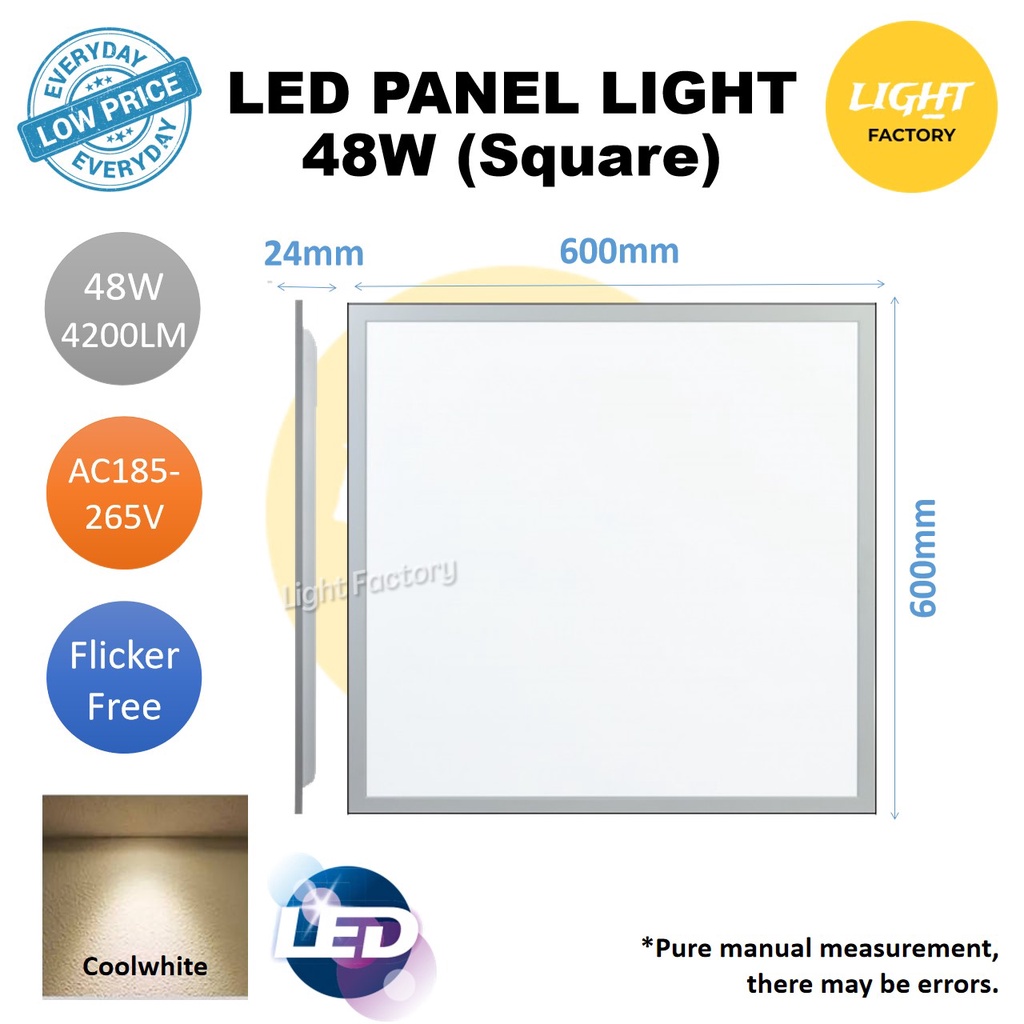 LED Backlit Panel Light 48W 80W 96W Office Lighting 2x2ft 2x4feet Panel ...