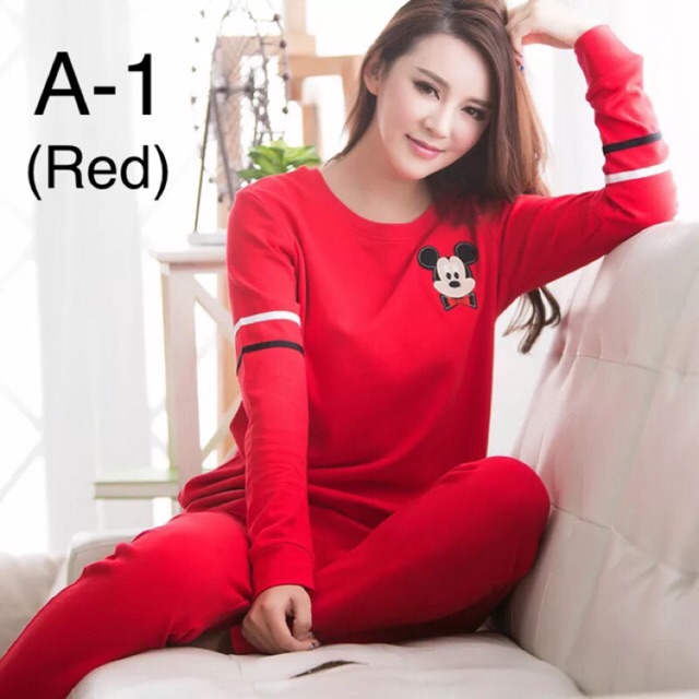 Women/Lady pyjamas 2 pcs set(Top+Bottom)💥assorted Designs💥 | Shopee ...