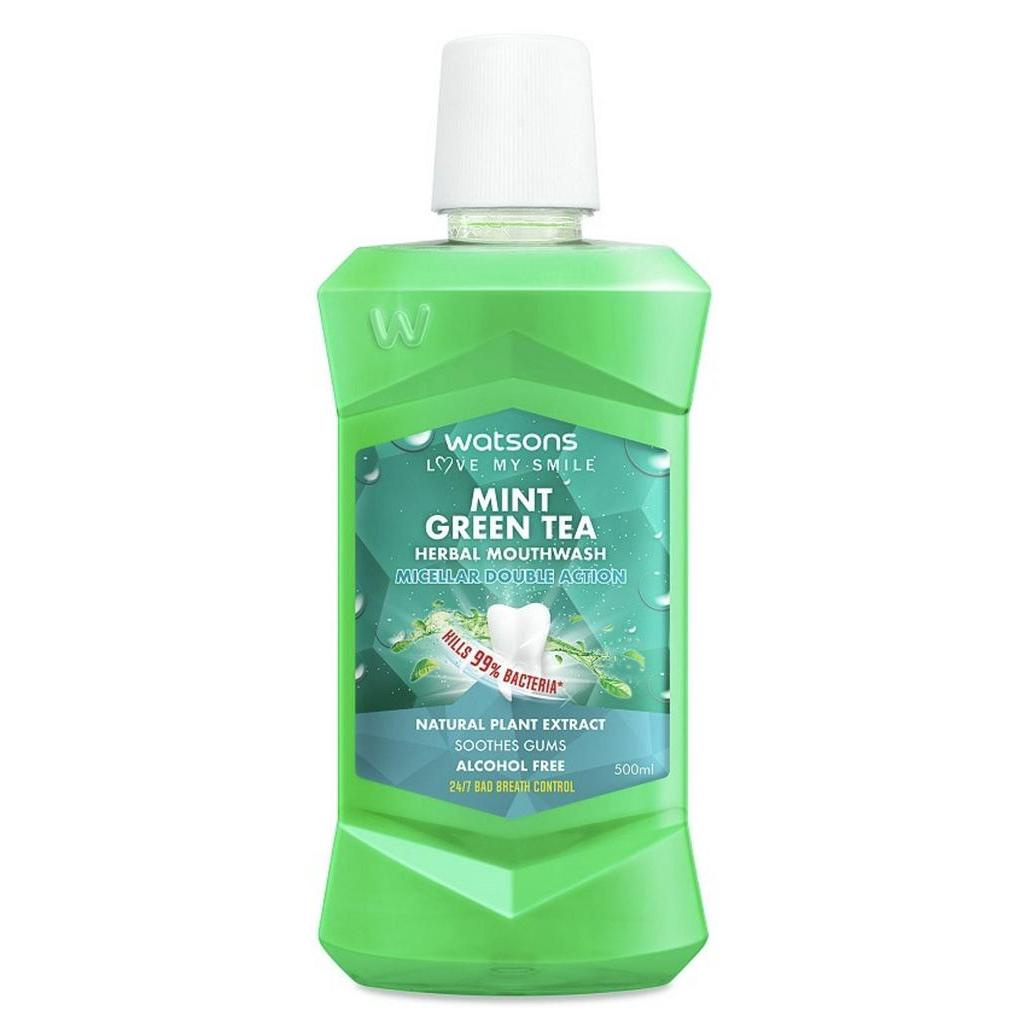 Watson Mouthwash Mouth Wash Cool Mint/Freshmint Bamboo Charcoal 10 in 1 ...